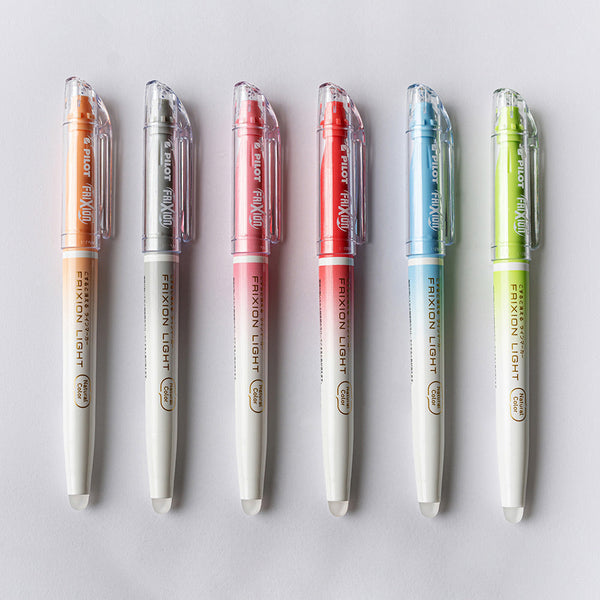 Erasable Highlighters Set - Pilot Frixion Light Erasable Highlighters 6 ...